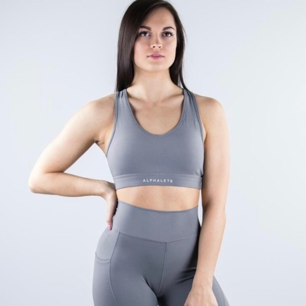 Alphalete Meridian Mesh Sports Bra - Gem